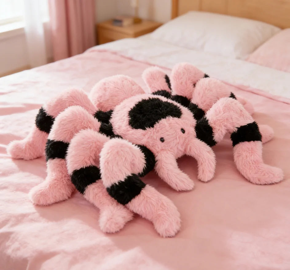Love Tarantula Plush – Cute Pink Spider Stuffed Animal valentine gift ...