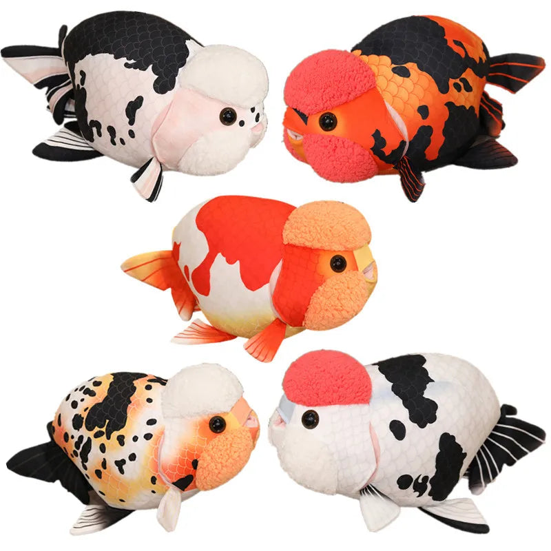 Ranchu Goldfish Plush – Cute Round Stuffed Animal for All Ages – Pals ...